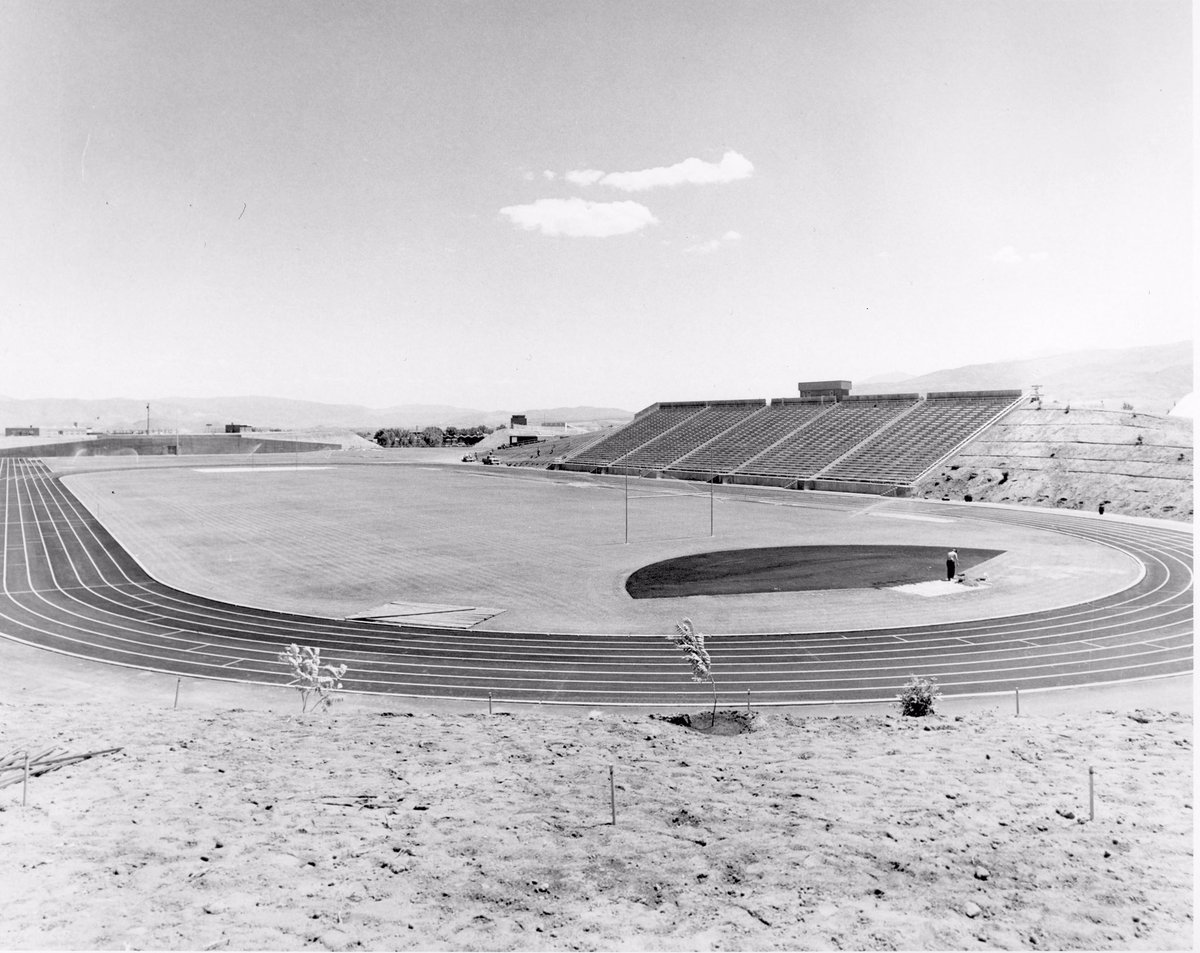 A rare original photo of Mackay Stadium, which opened 50 years ago in ...