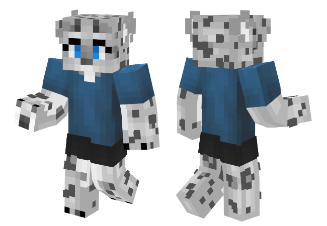 Snow Leopard Skin Minecraft