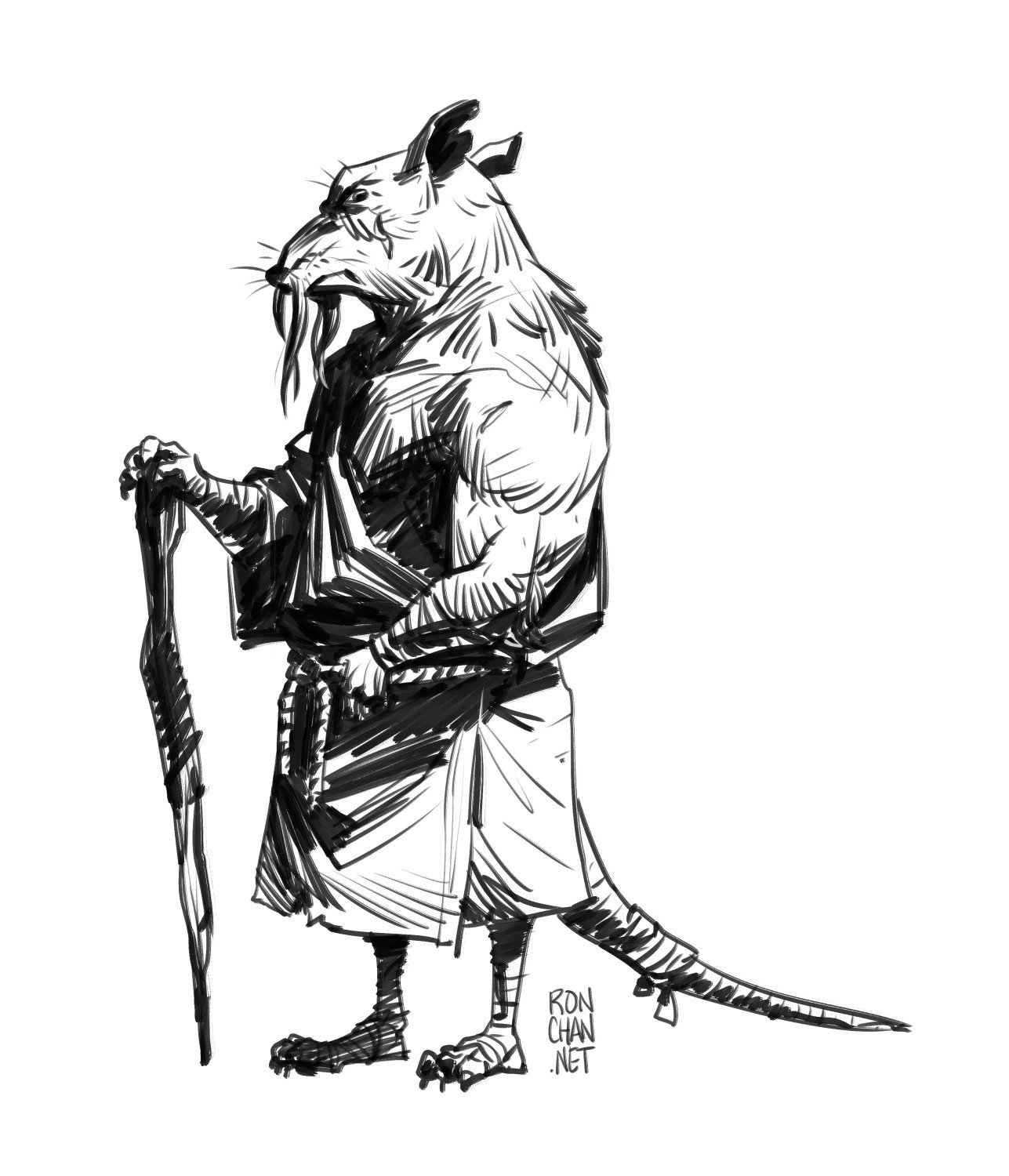 Master Splinter Drawing
