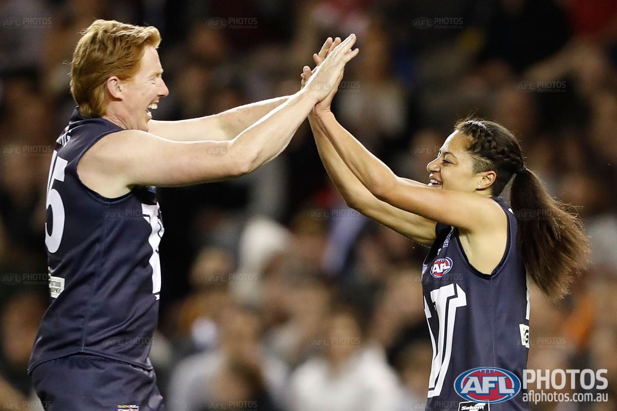 The brother-sister duo putting in work tonight. Helen Roden’s got four ...