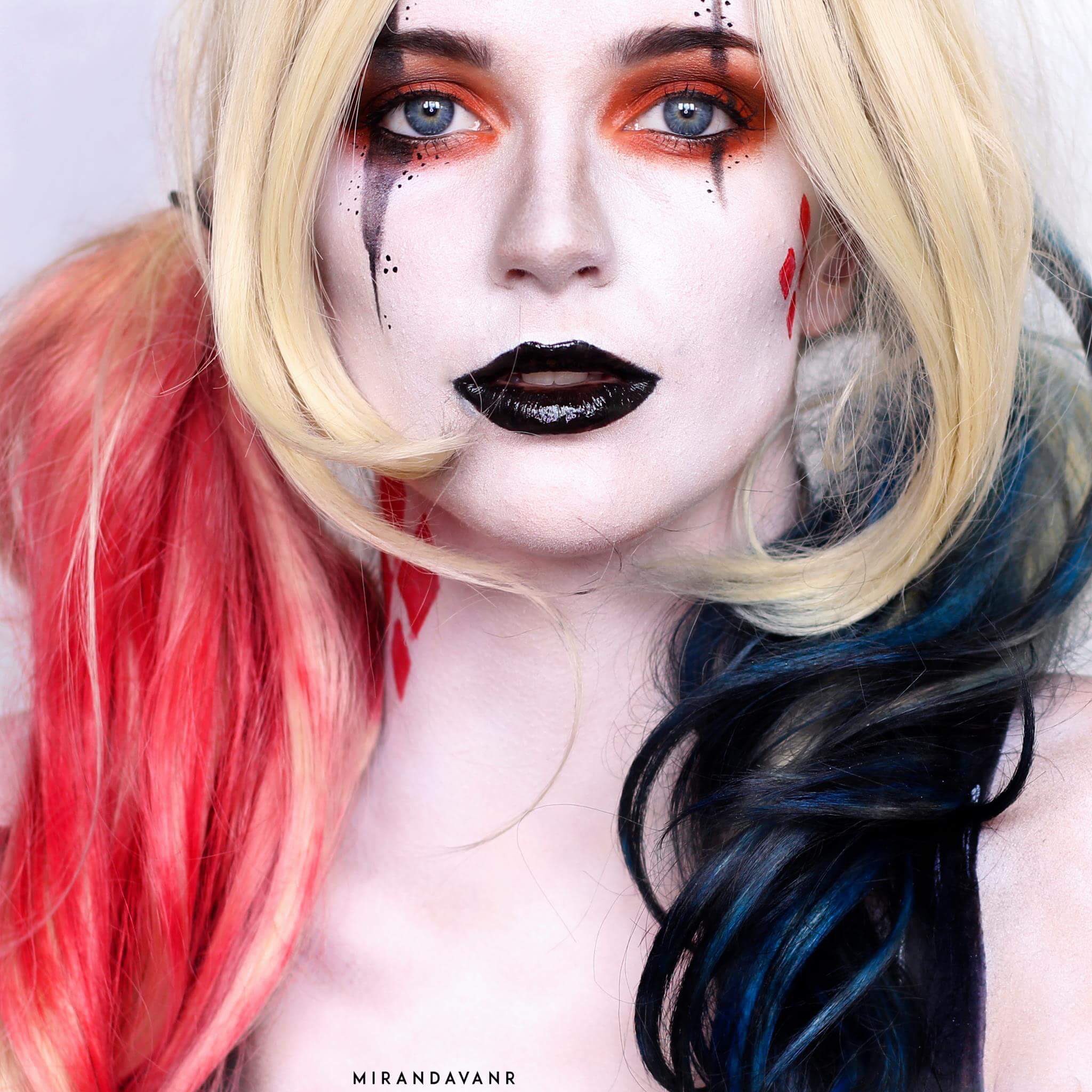 Harley Quinn Inspired Makeup
