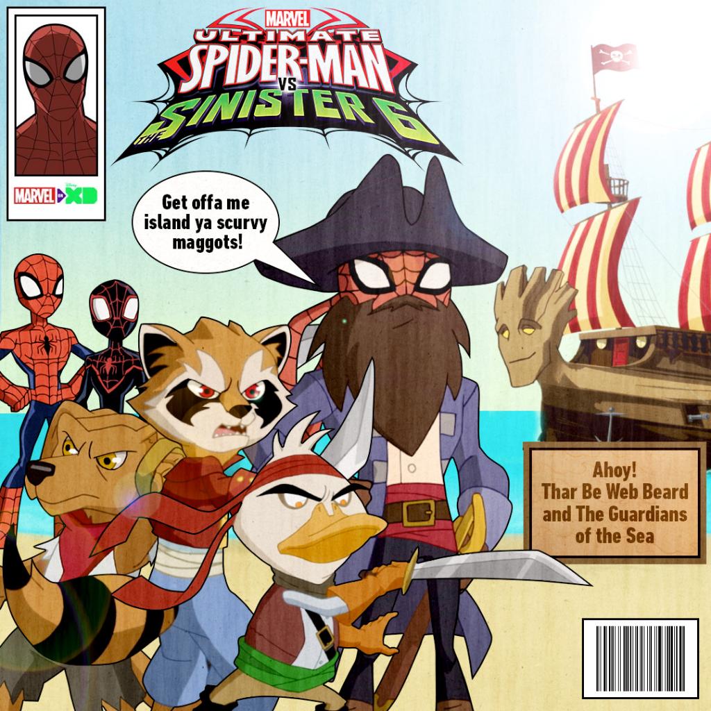 Rocket Raccoon Ultimate Spider Man
