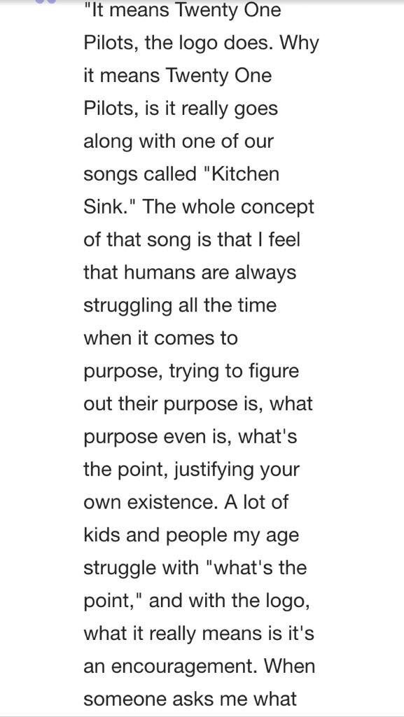 Twenty One Pilots Quotes Kitchen Sink