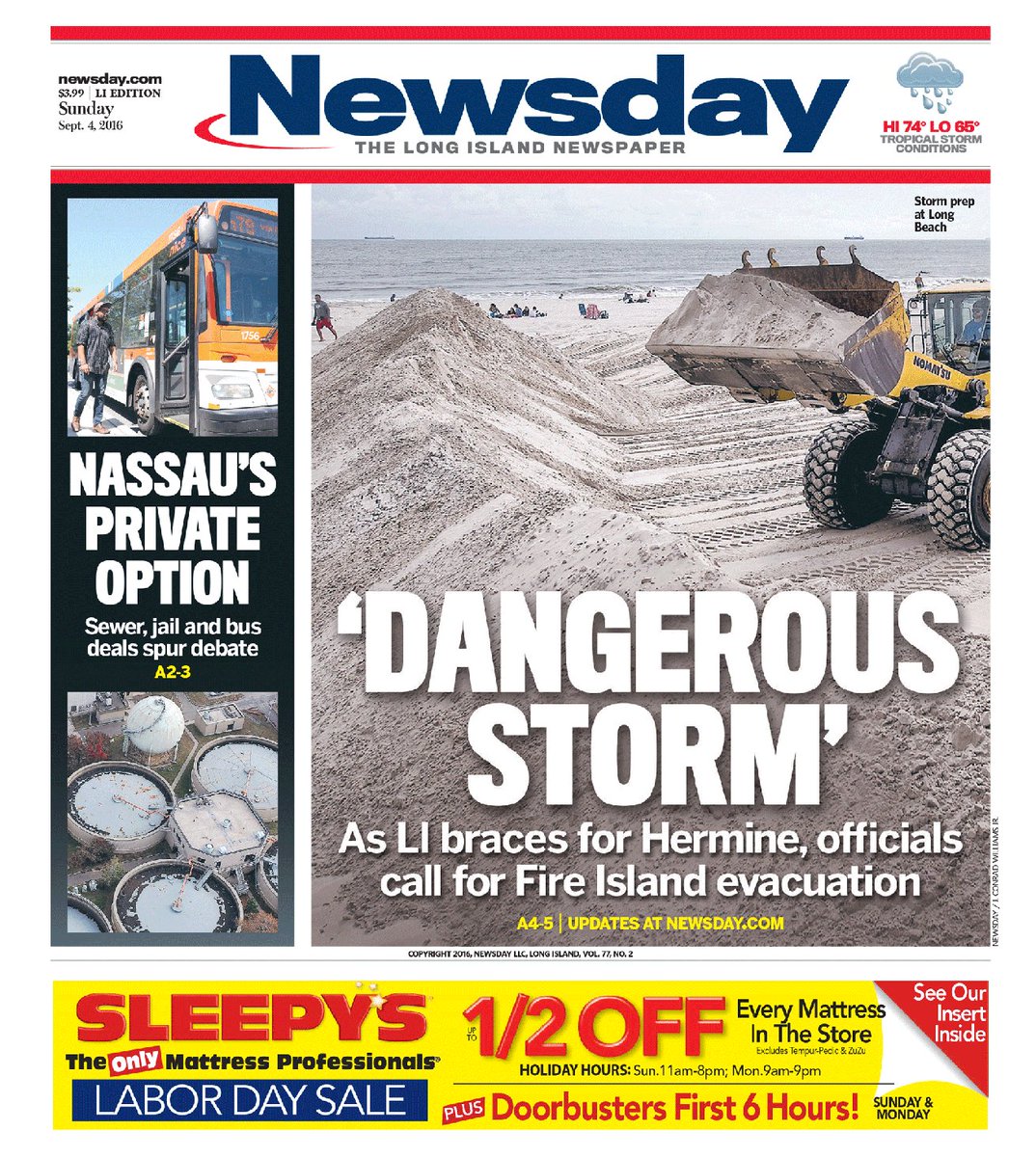 Check out tomorrow's Newsday cover | Newsday | Scoopnest