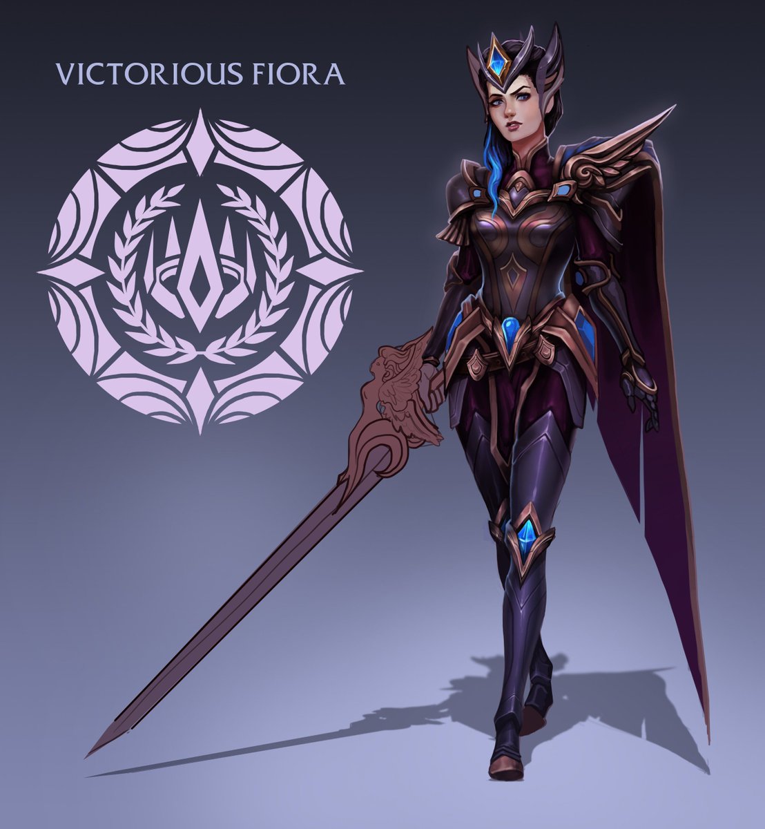 Victorious Fiora skin concept by Tom Randby(HYLIART) : r/leagueoflegends