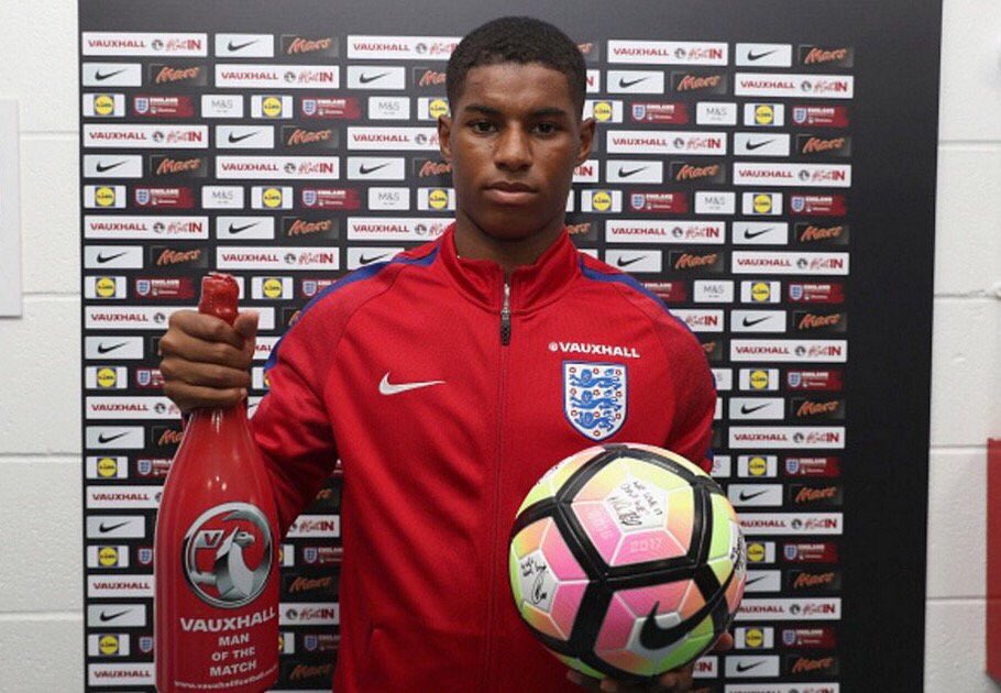 PRA-EURO21 POLANDIA 2017: Amazing, Marcus Rashford Cetak Hat-trick ...