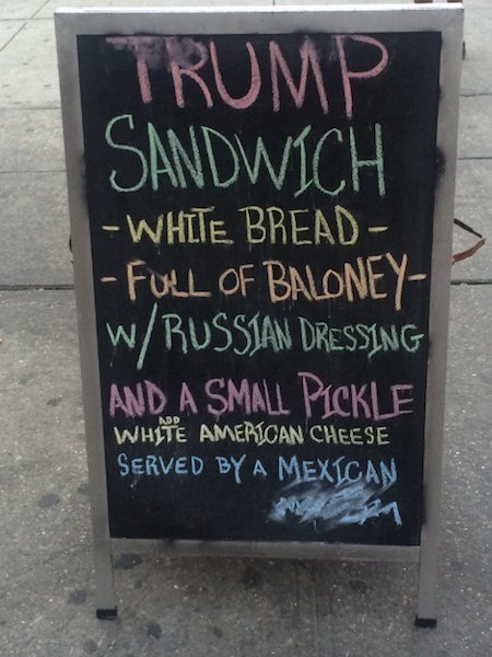 Make bologna great again: Brooklyn deli creates Trump sandwich served ...