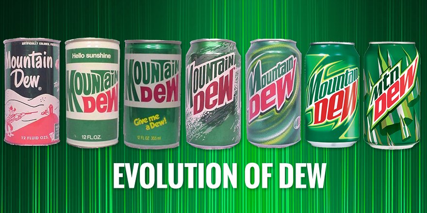 Mountain Dew Can History