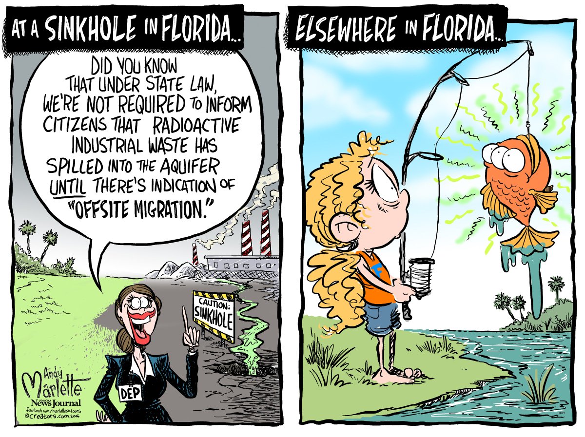 #florida cartoon: state environmental protection be like... #sayfie # ...