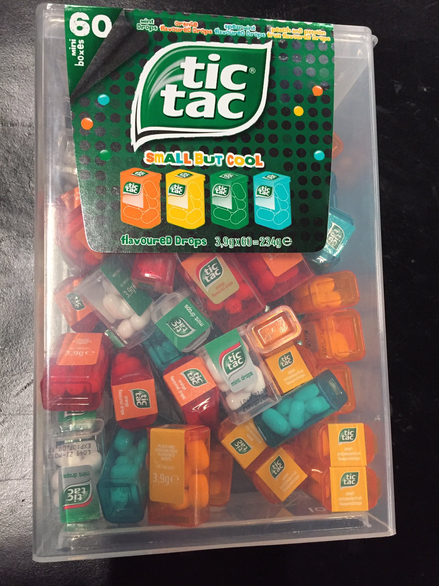 Tic Tac Box Size
