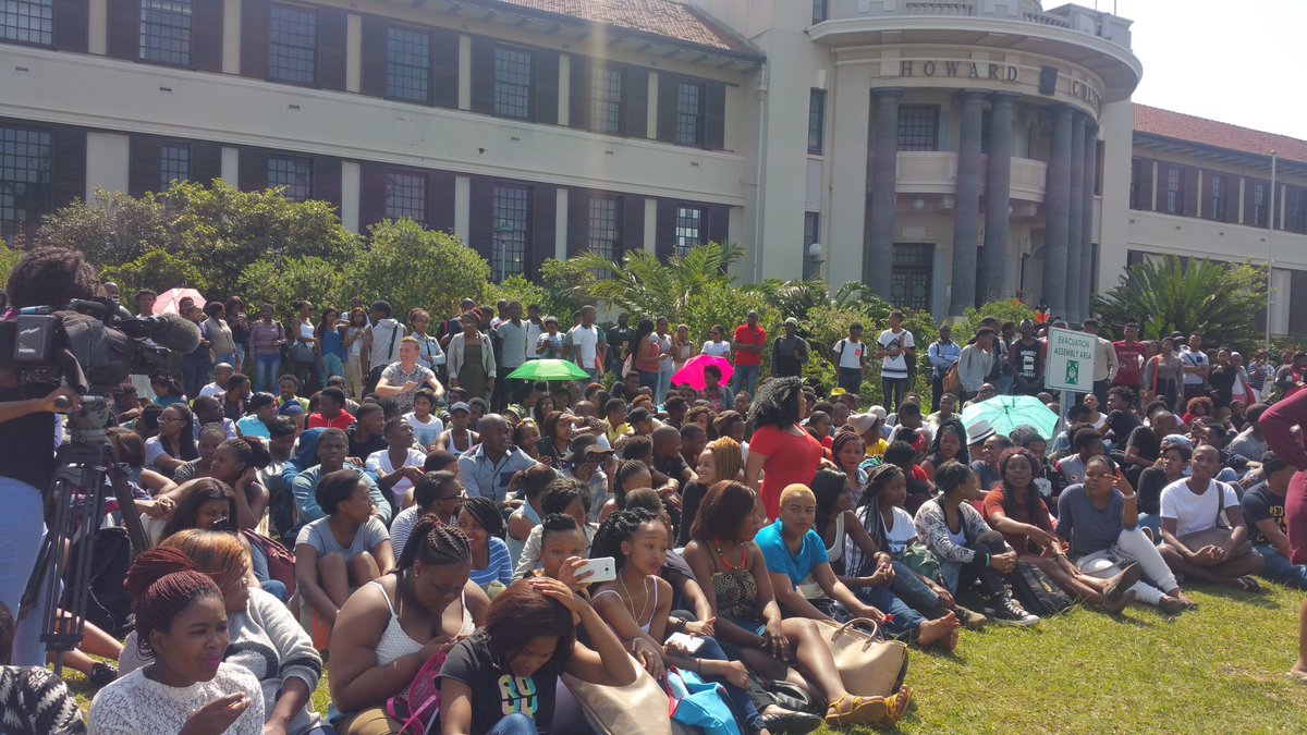 #sabckzn ukzn howard college campus students gathered meeting with src ...