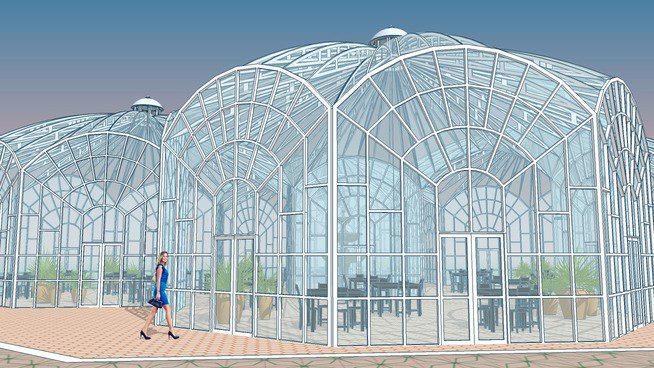 Sketchup Glass Shed