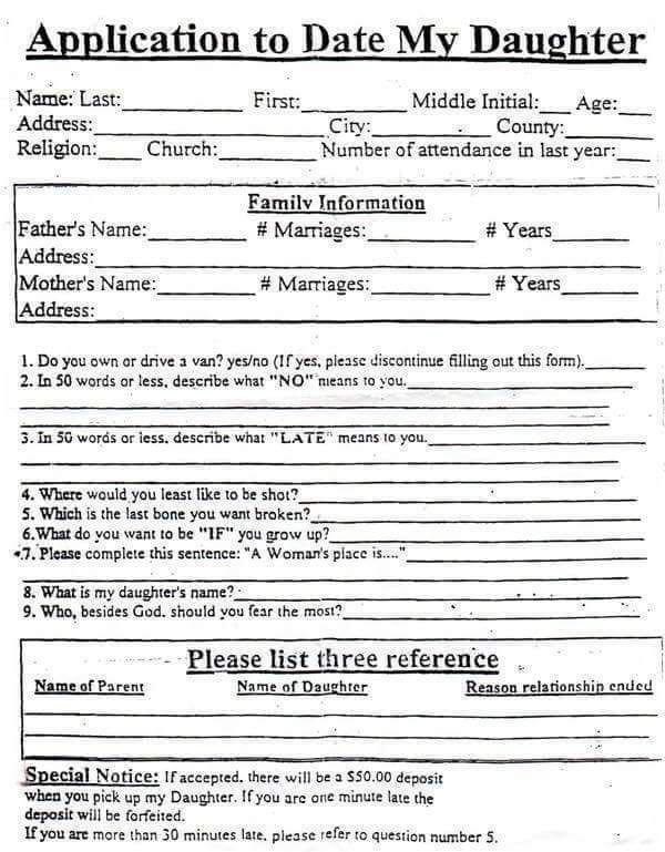 Joke Application Forms