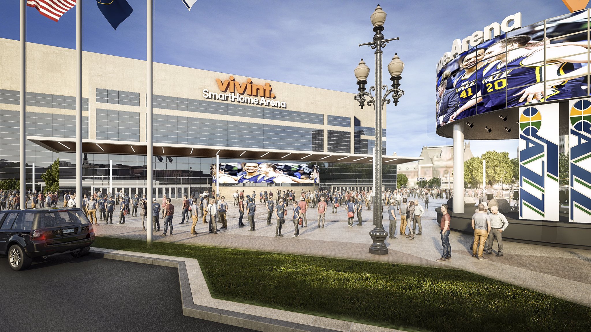 Utah Jazz Arena Utah Jazz Debut Newly Renovated Vivint SmartHome Arena