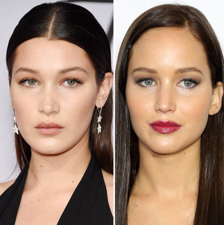 Bella Hadid Jennifer Lawrence Look Alike