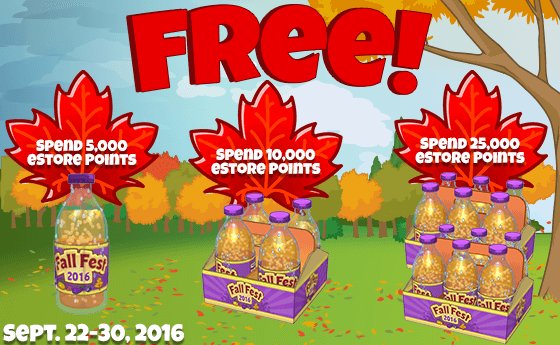 Ganz eStore on Twitter: "FREE @webkinz 2016 Fall Fest Soda when you spend 5,000, 10,000 or ...