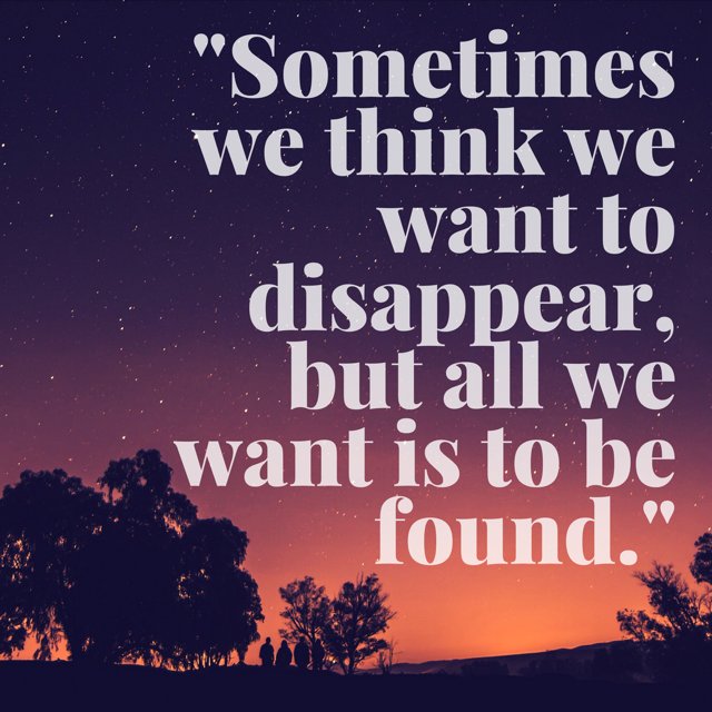 Sometimes I Want To Disappear Quotes
