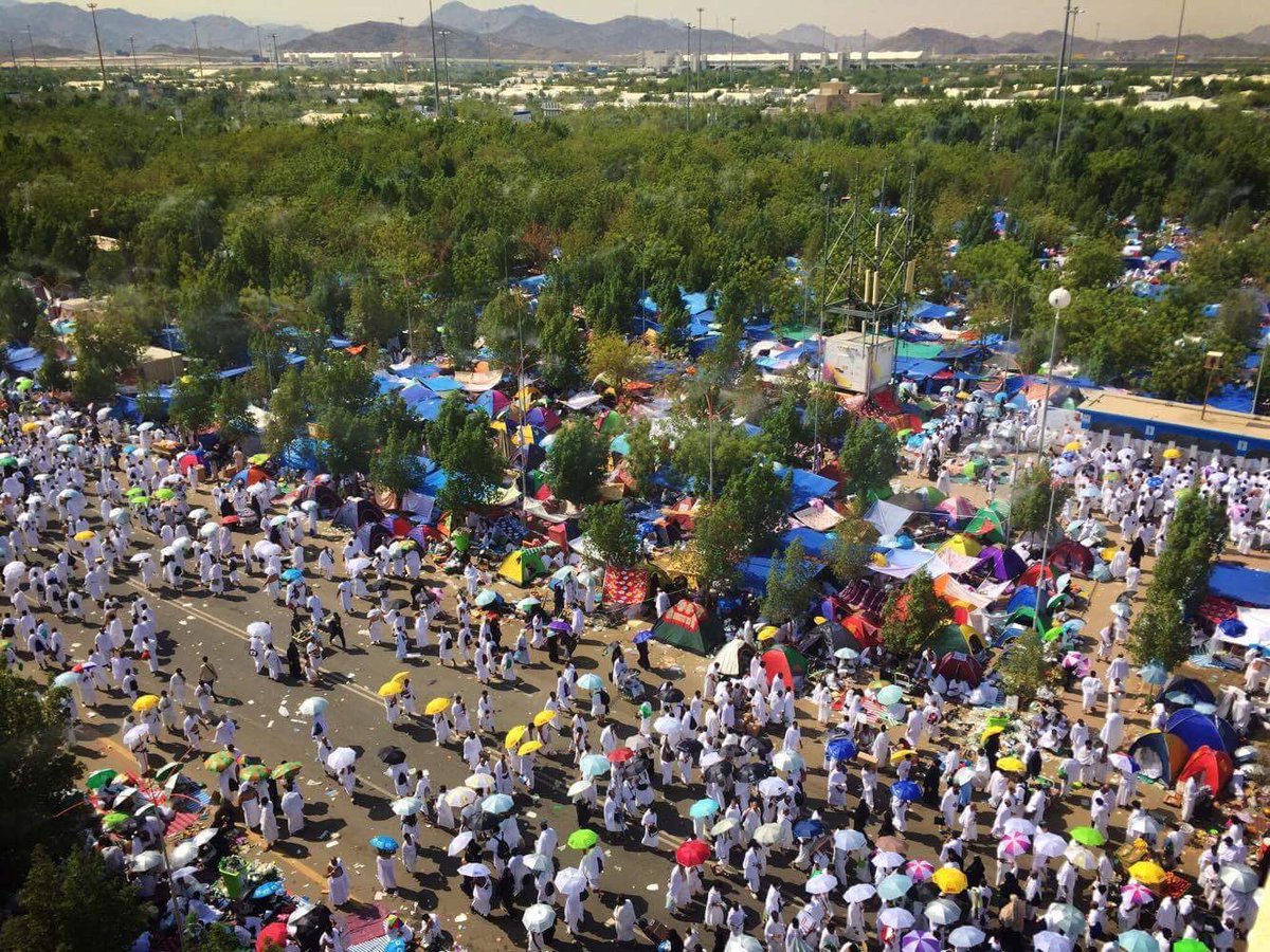 ONGOING HAJJ Pilgrimage in Masjid Namirah, Arafat, Makkah, KSA: 2M ...