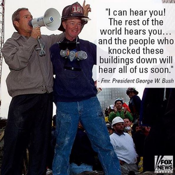 Former president george w. bush's iconic words days after 9/11: "i can ...
