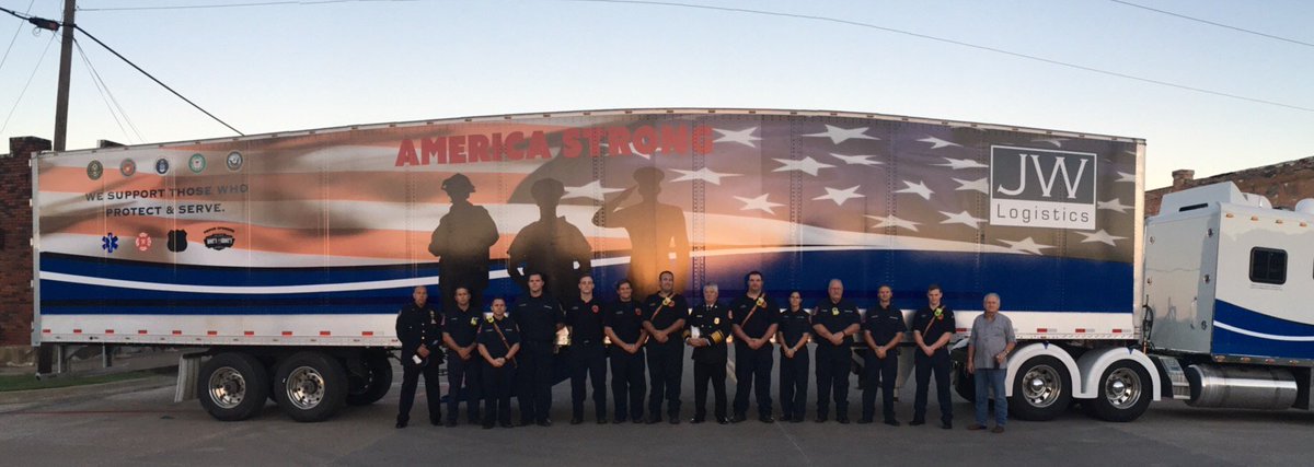 This morning, JW Logistics in Prosper unveiled a trailer honoring first ...