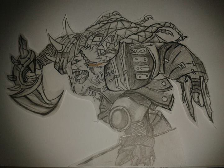 Headhunter Rengar Drawing