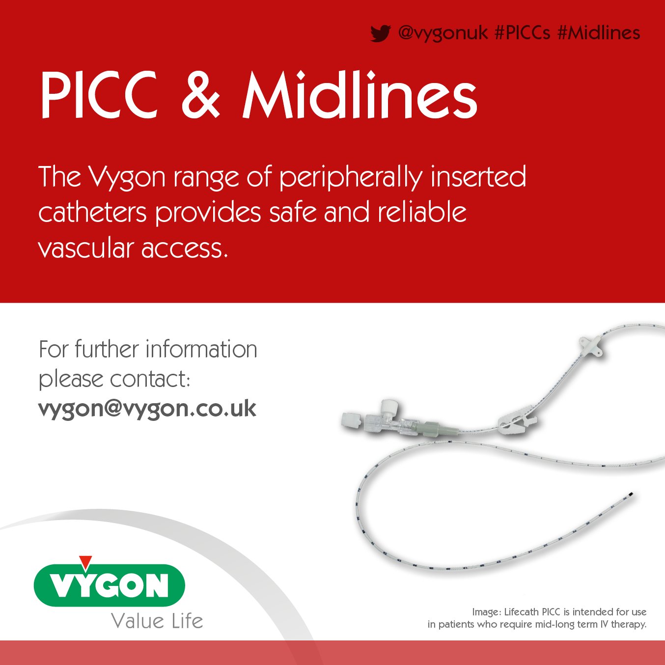 Vygon Midline Vygon AMS 8508CP 4 Non Cuffed CVC/Midline Dressing Kit