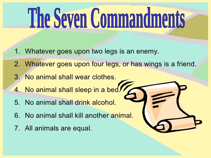 Animal Farm Commandments