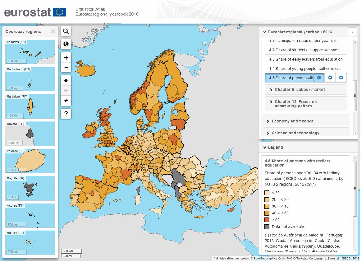 Latest data on EUregions in Statistical Atlas of Eurostat | EU_Eurostat ...