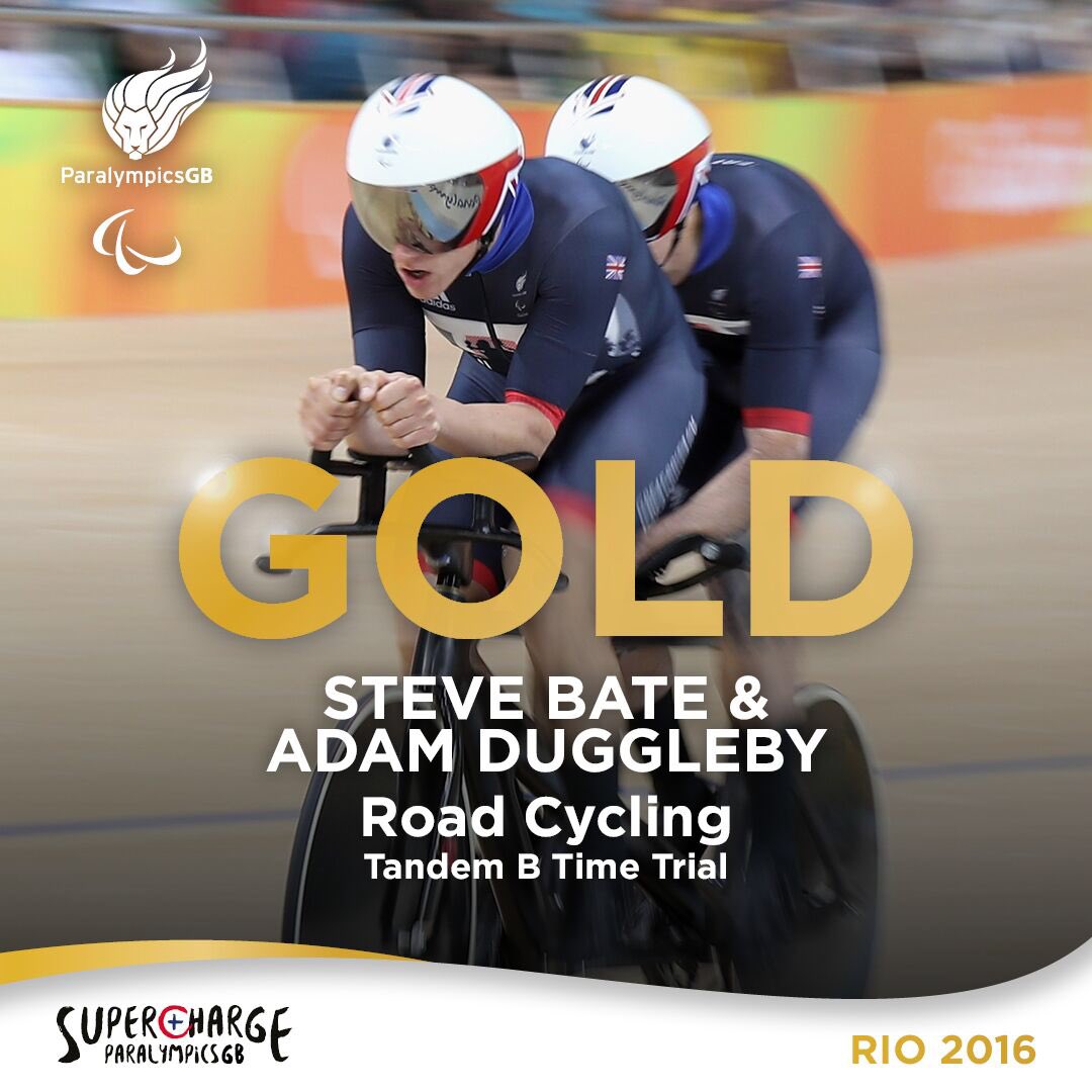 Steve Bate and Adam Duggleby win cycling gold in Rio - ITV News