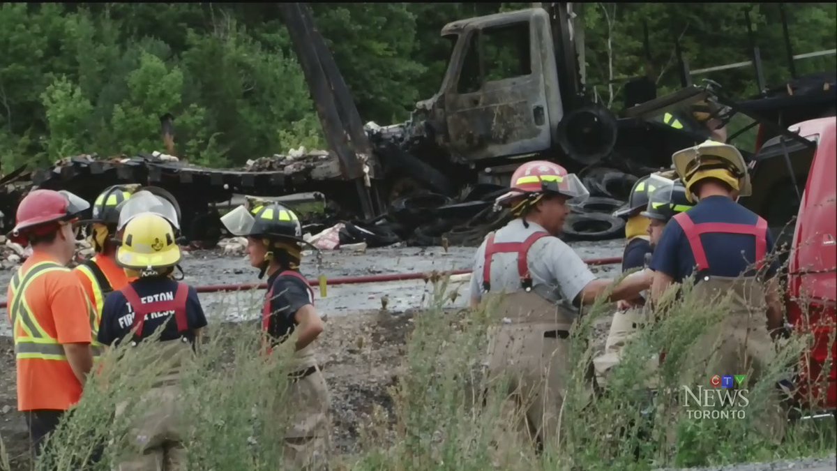 Fiery crash closes Hwy. 401 near Gananoque, slightfootCTV reports ...