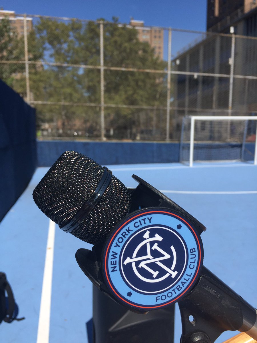 We're out here at the MLS 20 for 20 pitch initiative at PS 49 in the ...