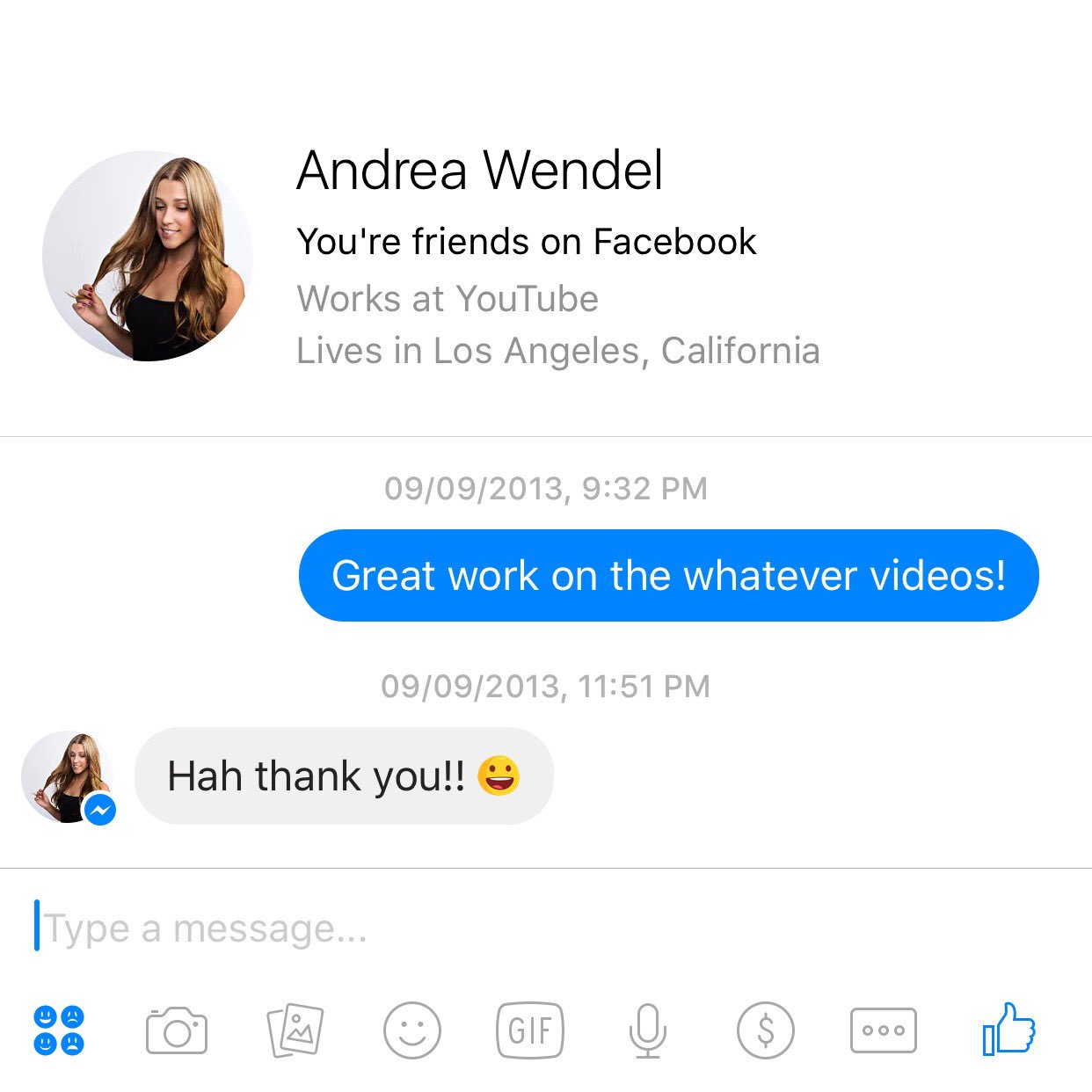 Andrea Youtube Whatever