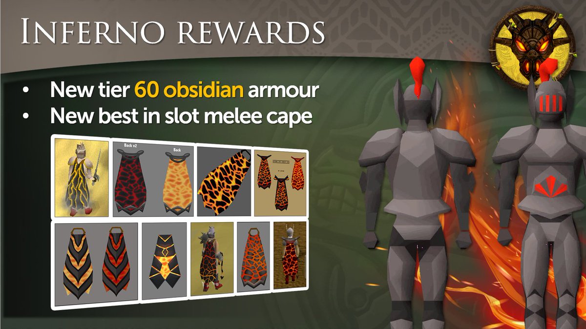 To give the Inferno cape more elegance, can you add smoke coming from ...