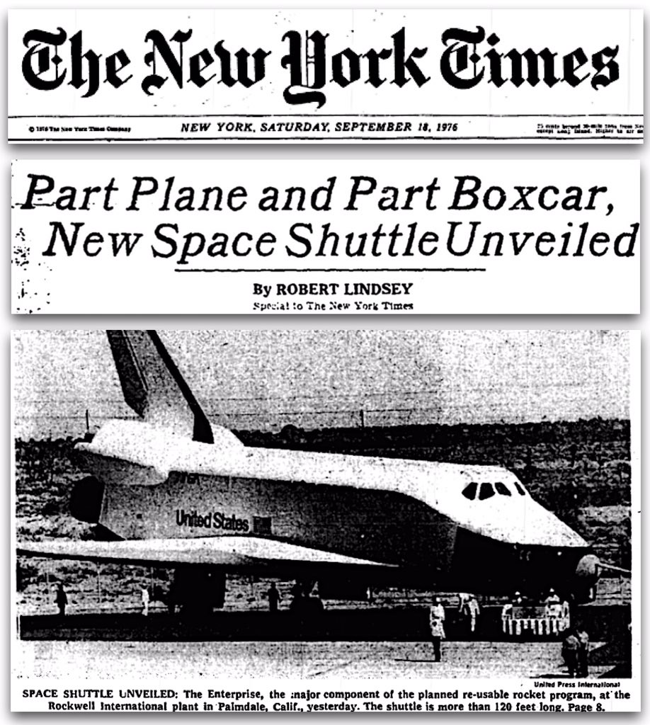 Space Shuttle Enterprise 1976