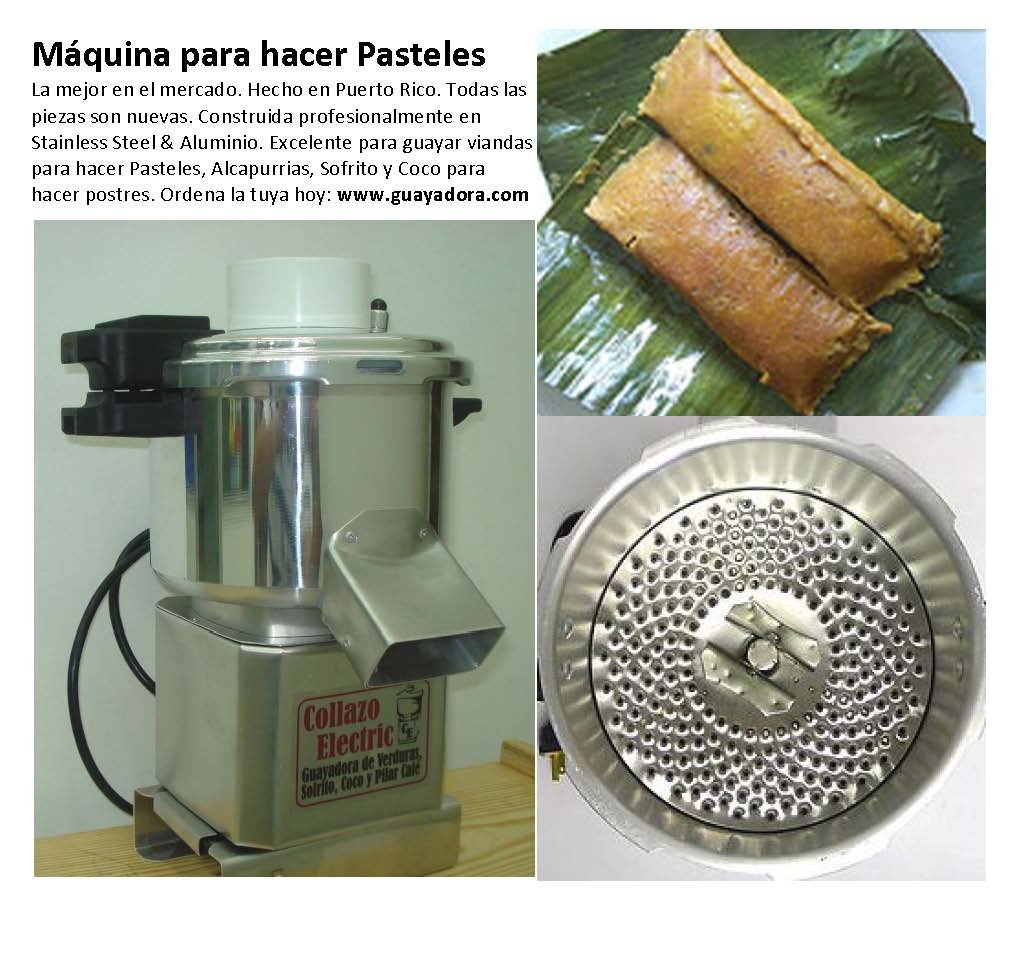 Puerto Rican Pasteles Machine