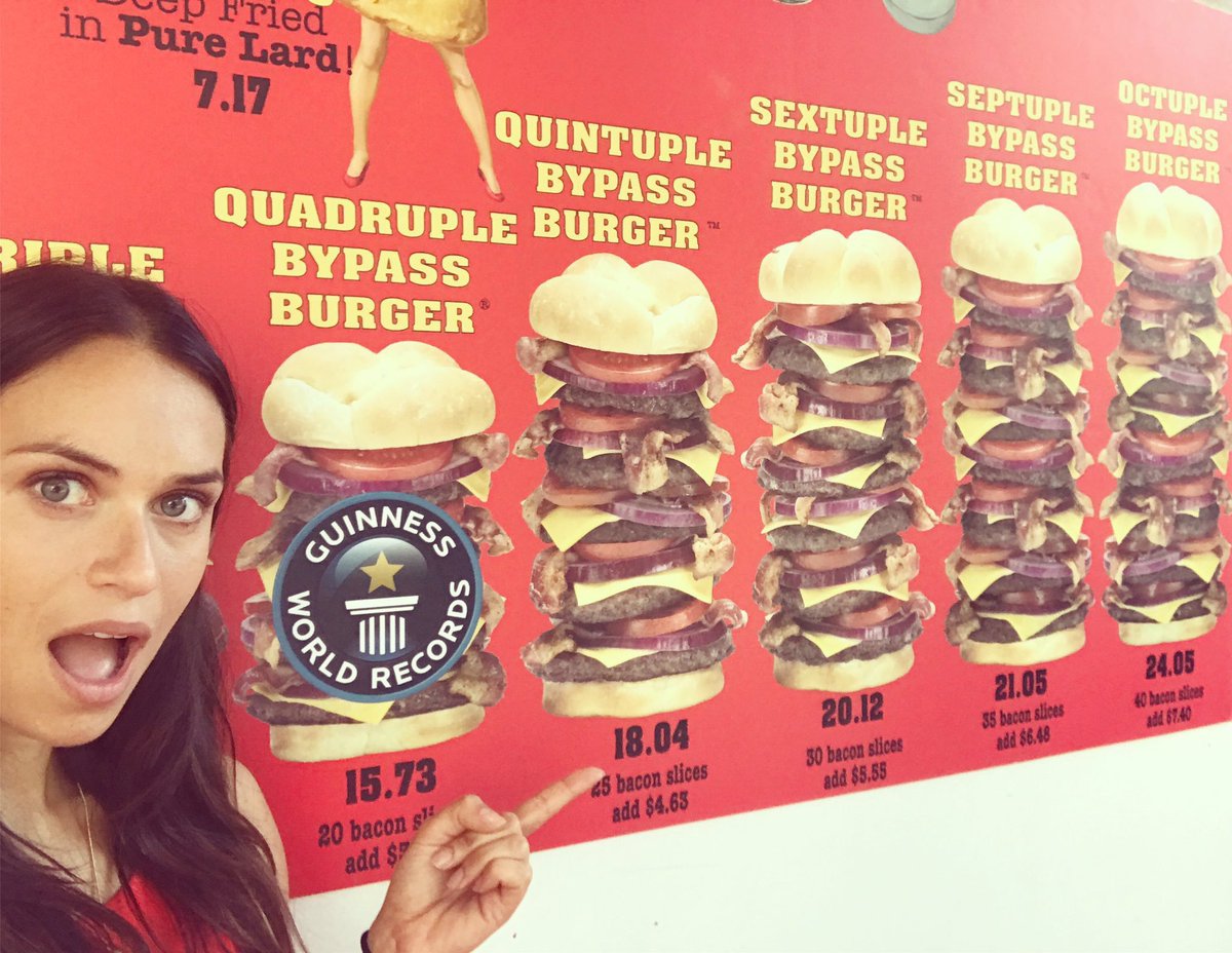 Heart Attack Grill Quadruple Bypass Burger