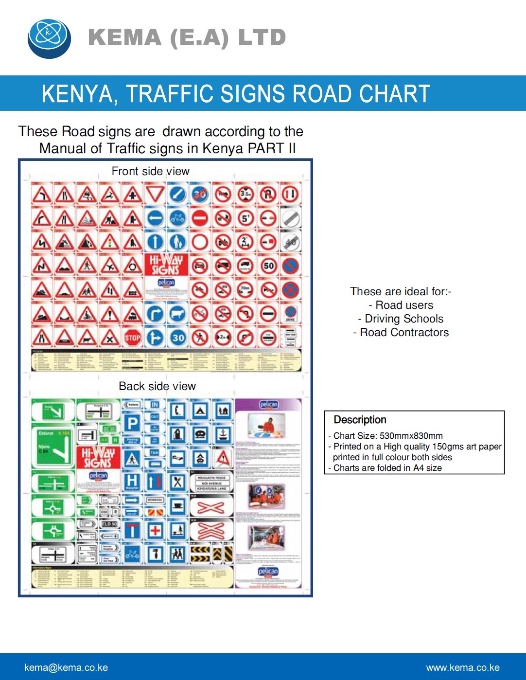 Road Signs Chart