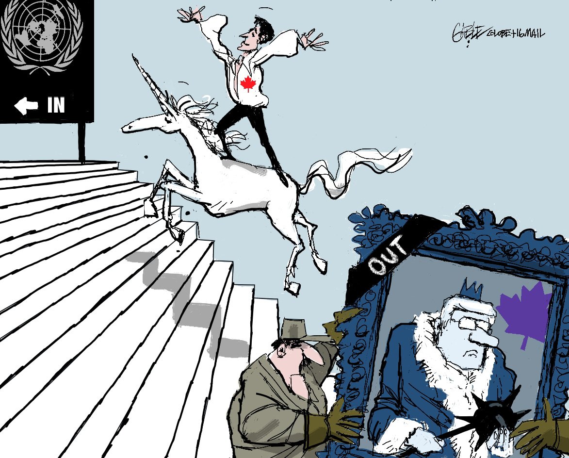 : "In. Out" Today's editorial cartoon by Brian Gable