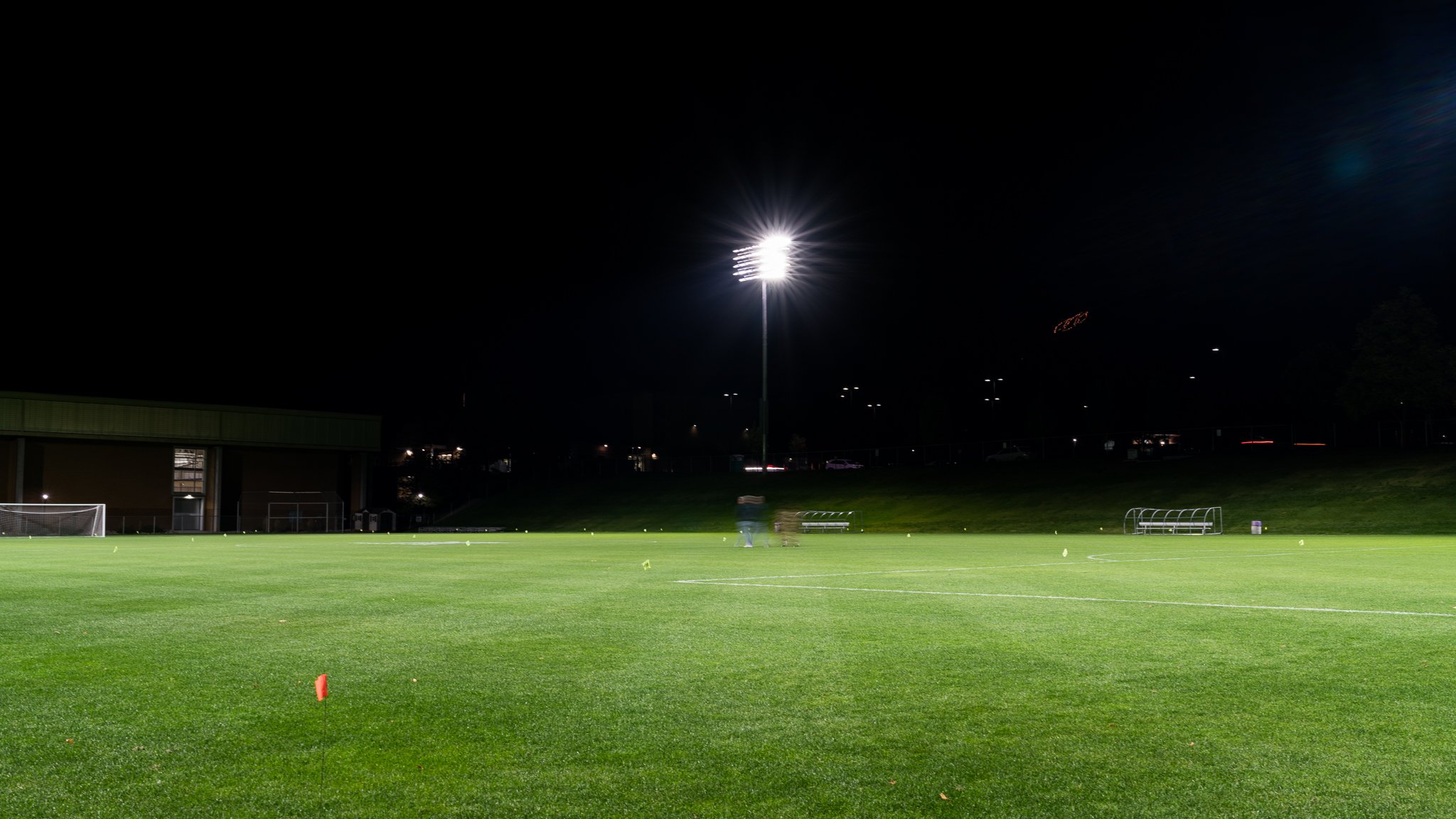 Soccer Field At Night