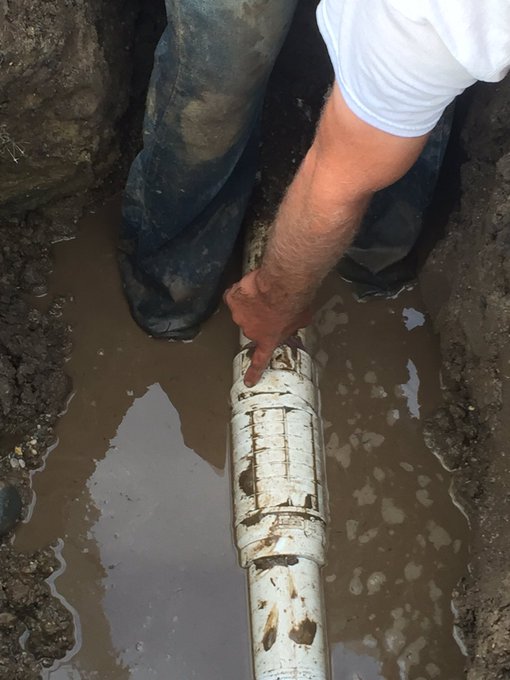 Broken pipe causes sinkhole on Purdue University football field ...