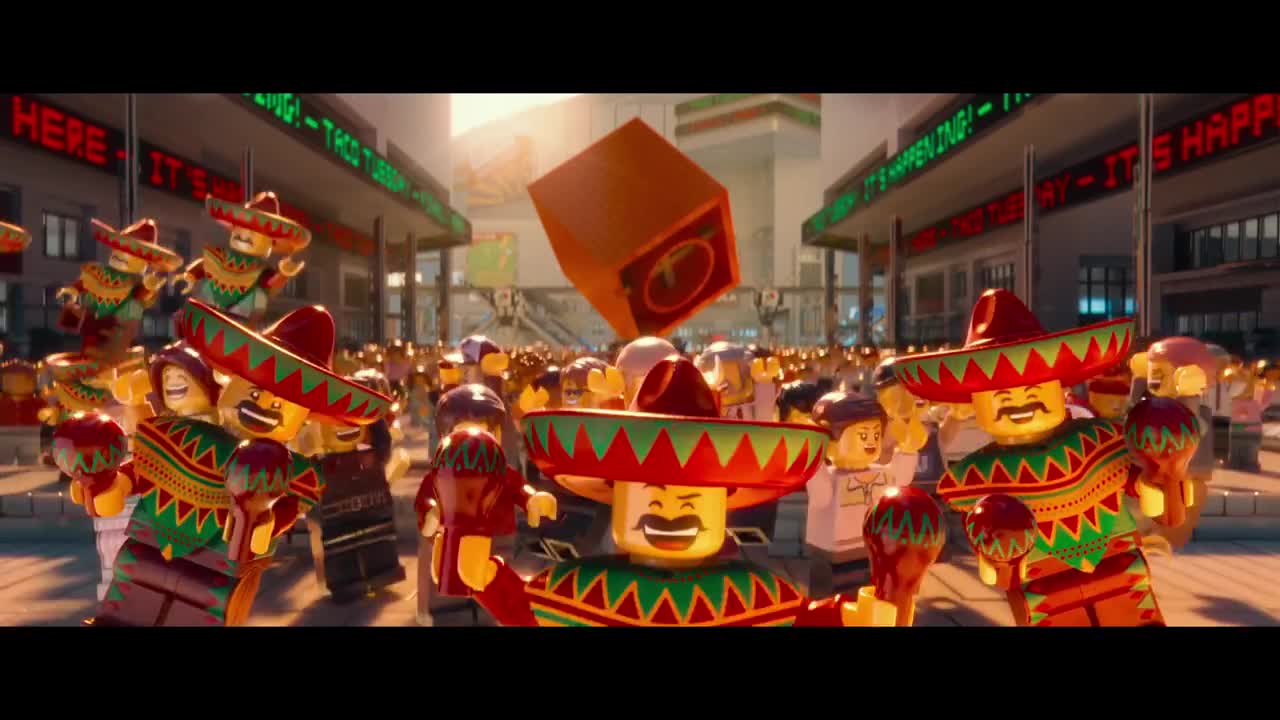 Taco Tuesday Lego Movie Scene