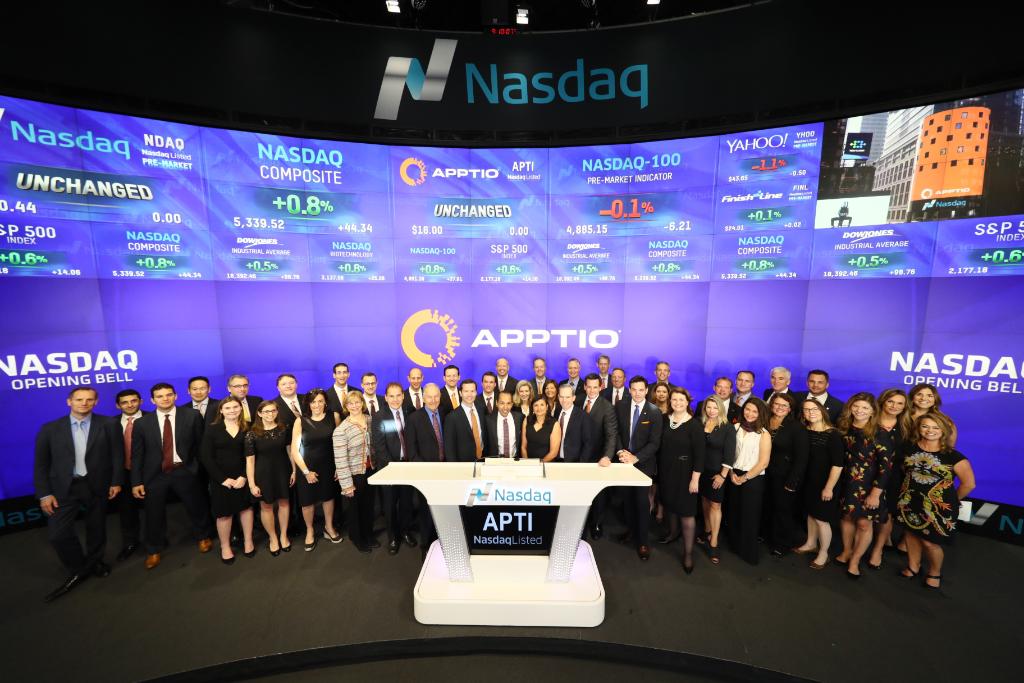 .@apptio rings the #nasdaq opening bell in celebration of their #ipo ...