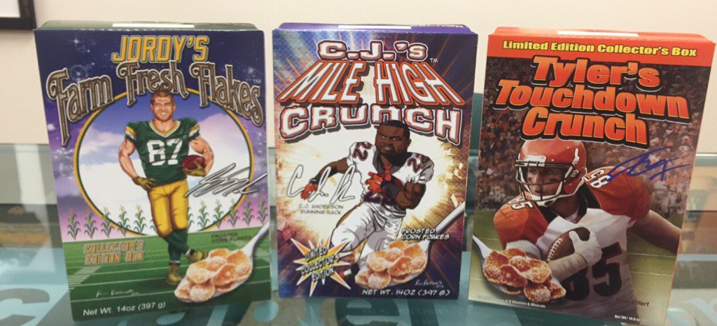 Three NFL player cereals launched by plbsports this week | Darren ...