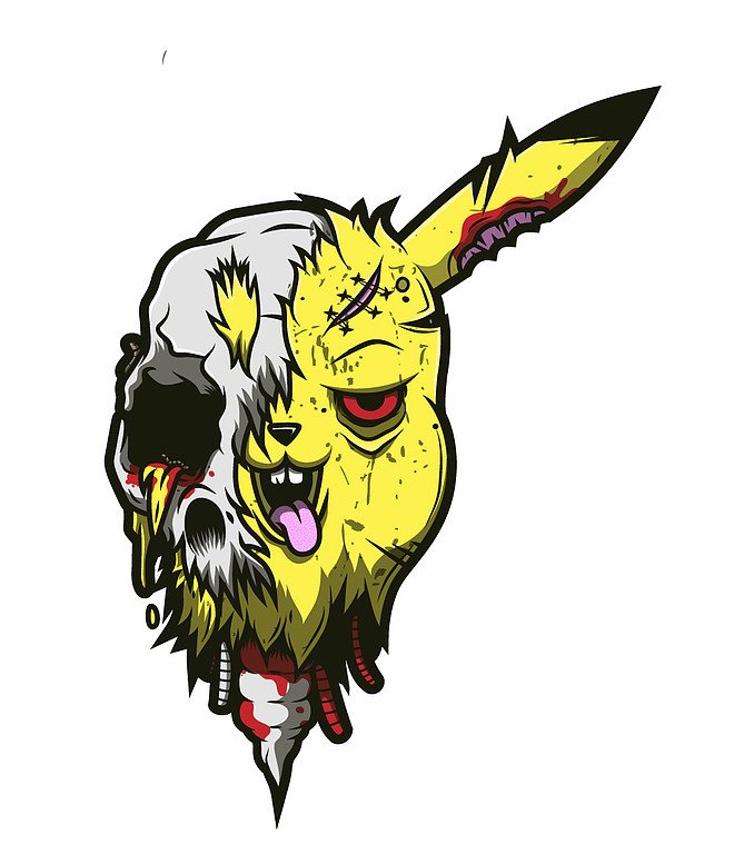 Zombie Pikachu Drawing