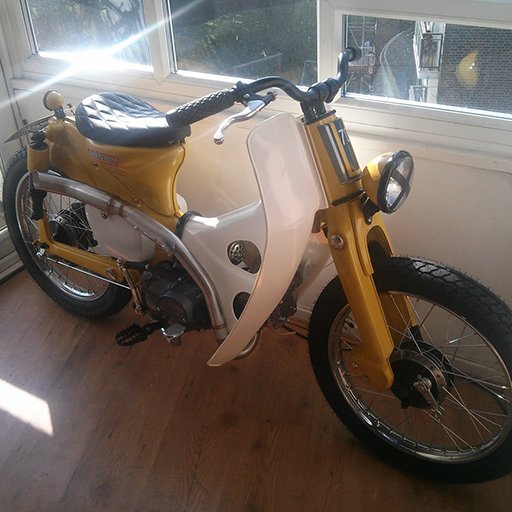 My Custom Cub's starting to look like a bike again! : SuperCub
