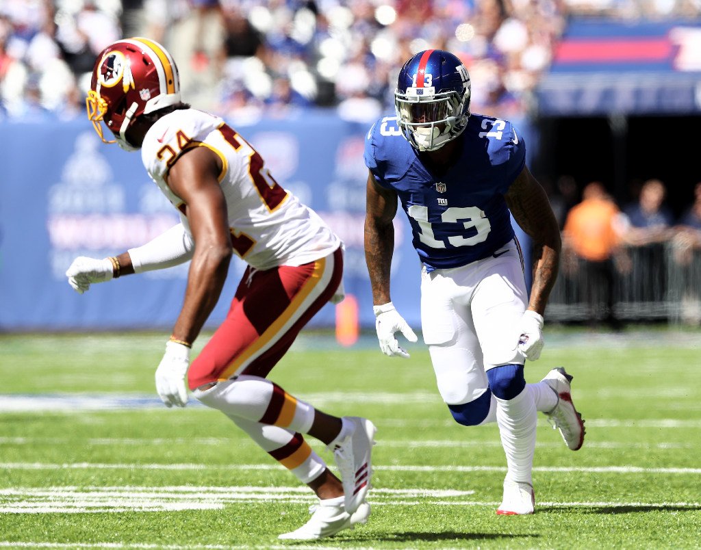 Josh Norman lined up across Odell Beckham Jr. on 53 of Giants' 61 plays ...