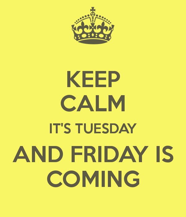 Keep Calm Its Tuesday
