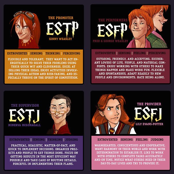 Myers Briggs Harry Potter Esfj