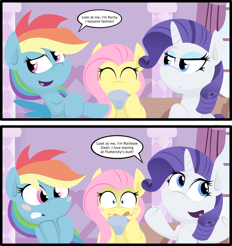 Rainbow Dash And Fluttershy Comic
