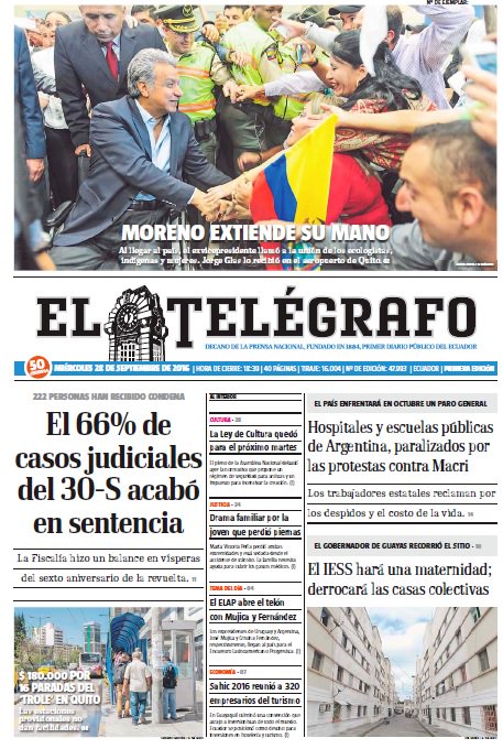 El Telégrafo Ecuador On Twitter Compartimos La Portada De Hoy